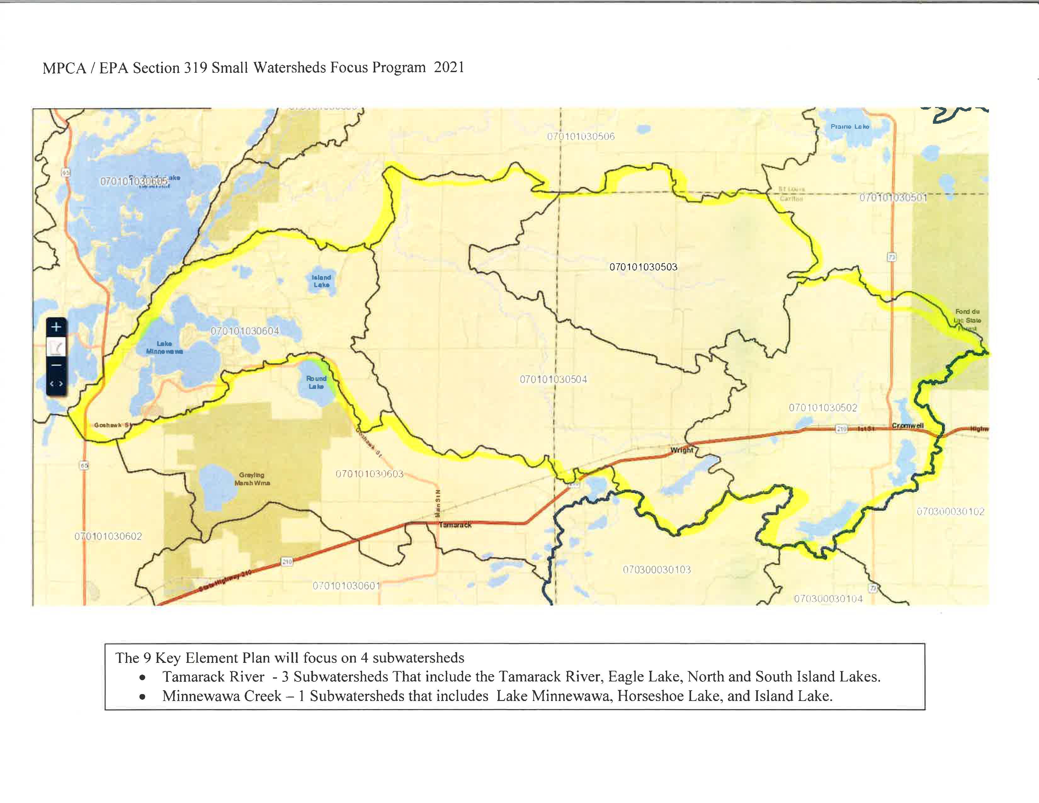Tamarack River, Horseshoe, Island & Minnewawa Lakes Restoration and ...